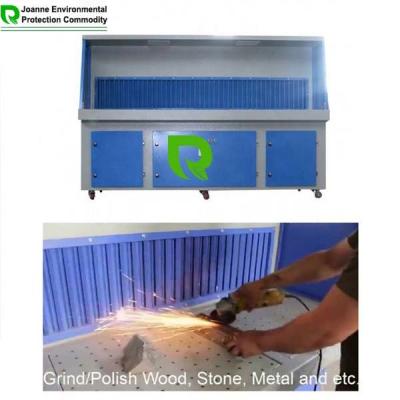 Dust Collect Down Draft Bench PLC Control Dual Sanding Station Downdraft Table