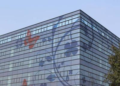 Cina Vetro modellato decorativo degli edifici residenziali, vetro temperato piano per le facciate in vendita