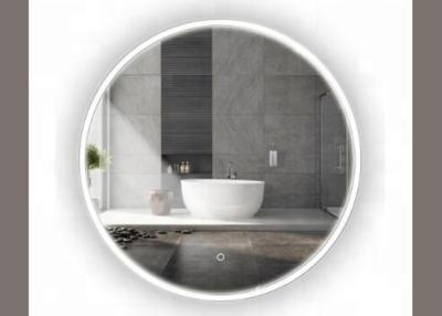Cina Dimensione astuta dello specchio del bagno di forma rotonda LED su misura per trucco delle signore in vendita