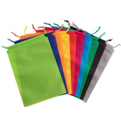 Nonwoven Cotton Small Drawstring Gift Bags For Shoes Clothing Dust Packaging