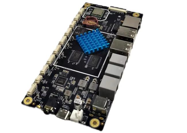 P08 Motherboard close-up view showing components and ports