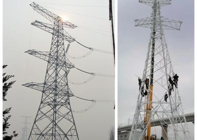 Cina Doppio circuito torre della trasmissione da 500 chilovolt, pilone di potere dell'acciaio dolce di Q235B in vendita