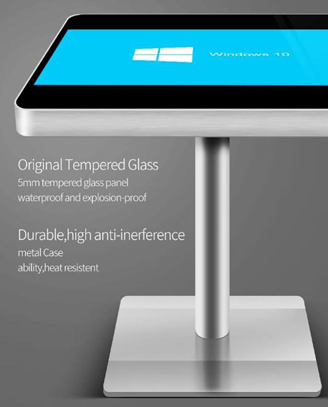 防水相互Lcdスクリーンはモールまたはレストランのための接触のコーヒー テーブルのスマートなゲーム テーブルに触れる