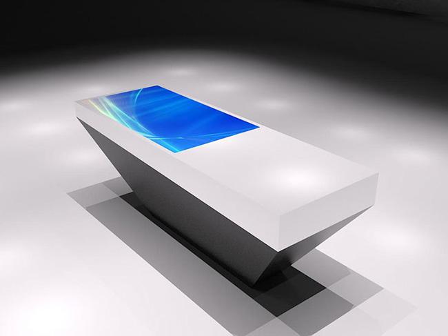 43'' Object Recognition Restaurants Smart Digital Interactive Multitouch Screen Coffee Table For Education