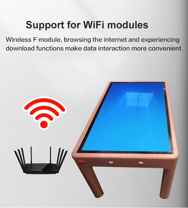 スマートな接触相互スクリーンのテーブルの1つのタッチ画面のコーヒー テーブルの容量性マルチメディアの接触テーブルすべて