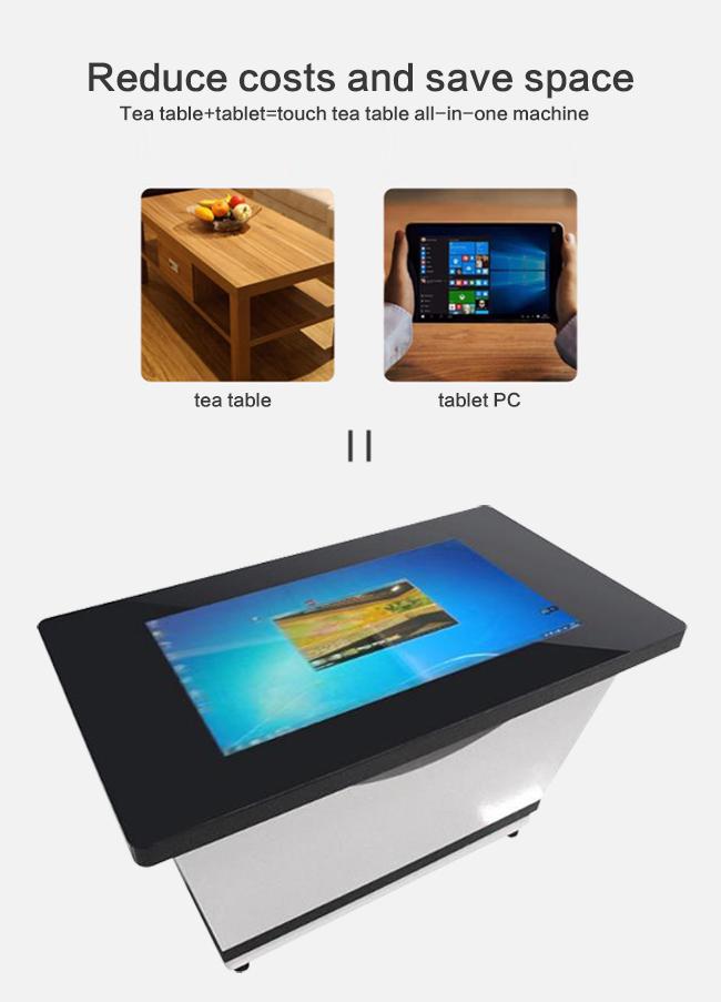 Smart Multitouch Coffee Table With Android /Windows Capacitive Object Recognition Touch Table Interactive Table