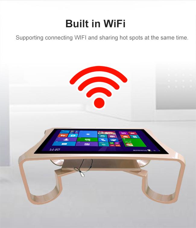 Schermo di pubblicità LCD online di Digital dell'esposizione del centro commerciale di tocco della Tabella di Windows del tavolino da salotto a 43 pollici del touch screen