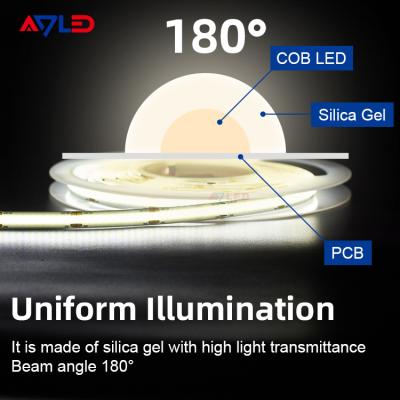 중국 336 LED / M 유연한 COB LED 스트립 칩 보드 라이트 판매용