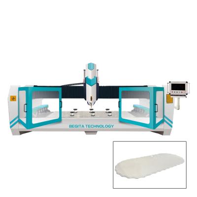 中国 Compact CNC Marble Engraving Machine for Counter Top Etc Feed Height 350mm 販売のため