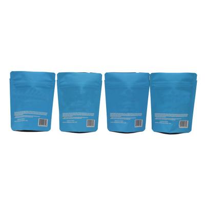 중국 LDPE Mylar Ziplockk 스탠드업 가방 파란색 재봉식 지퍼 가방 5 인치 높이 판매용