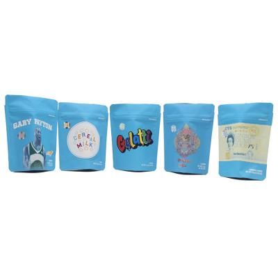 중국 LDPE Mylar Ziplockk 스탠드업 가방 파란색 재봉식 지퍼 가방 5 인치 높이 판매용