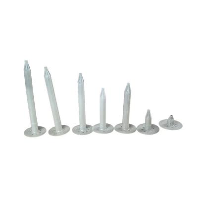 Hammer In Insulation Anchors For Concrete Walls White HDPE Flat Head