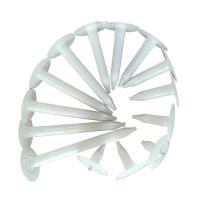 Quality Hammer In Insulation Anchors For Concrete Walls White HDPE Flat Head for sale