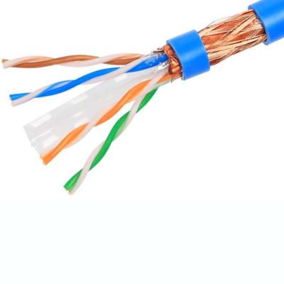 China Cat6 이더넷 크기 케이블 1000ft 305m 23AWG 단단한 순수한 민동선 보호해야 하는 SFTP for sale