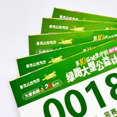 China Método de impresión por pantalla Números de identificación de raza con alta resistencia al desgarro en venta