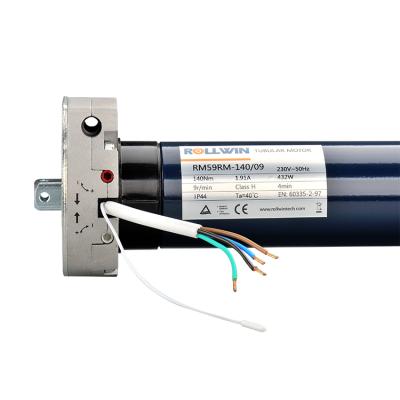 中国 140Nm 59Mm Dripproof Awning Motor Tubular Motor With Integrated Receiver 販売のため