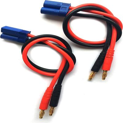 Cina Il caricatore di ROHS 12AWG RC cabla il maschio del connettore EC5 alle spine a banana della pallottola di 4mm in vendita
