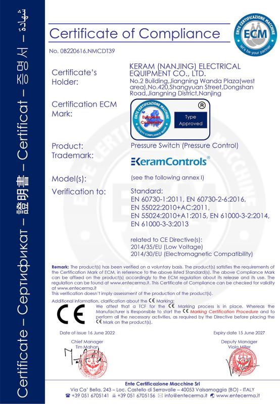 Q series CE - Keram (Nanjing)ELECTRICAL Equipment Co., Ltd.