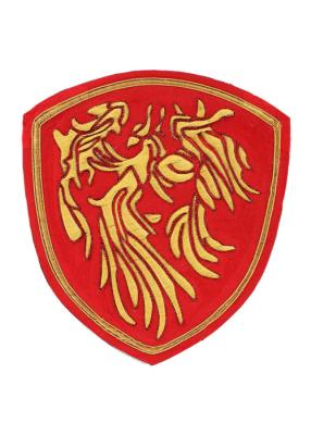 Cina L'oro e la macchina di rosso hanno ricamato i distintivi che il tessuto ricamato cuce sulle toppe in vendita