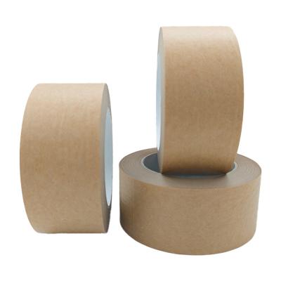 China 50m Biodegradable Brown Kraft Paper Tape Self Adhesive Tape para vedação de caixa à venda