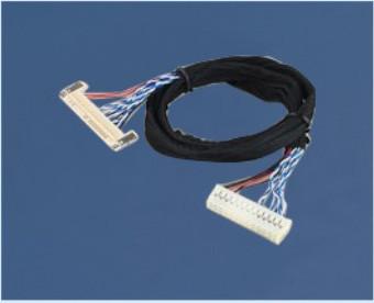 Cina Segnalazione differenziale LCD di bassa tensione dell'assemblaggio cavi del cablaggio del cavo del pannello di LVDS in vendita