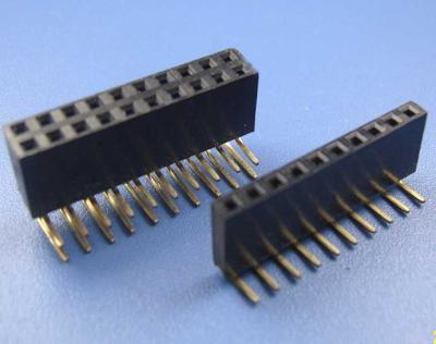 Китай Положенный в кожух тип женский разъем доски ПК коллектора коробки с Pin плиты золота, SMT продается