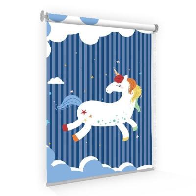 China Customized 3D Printed Roller Blinds With 38mm Pole Rail 6Grade Fastness for sale