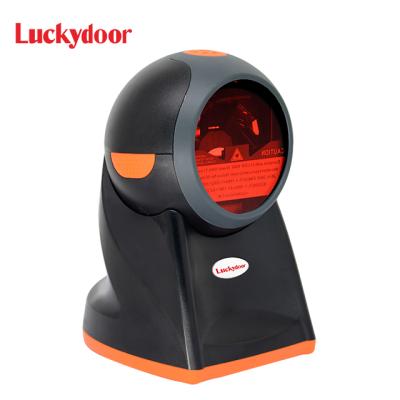 China Luckydoor K-816 High Quality Omnidirectional 1d Desktop Multi-line Laser Barcode Scanner for sale