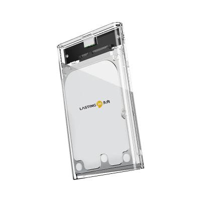 China 2.5 Inch SATA SSD Hard Disk Enclosure Usb2.0 3.0 3.1 Plastic Case for sale