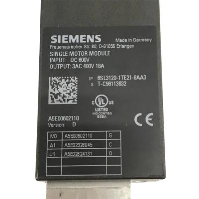 China Negro modular confiable de la electrónica del PLC de 6SL3120-1TE21-8AA3 Siemens en venta