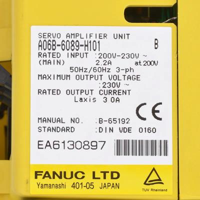중국 A06B-6089-H101 12개월 보증으로 노란색 Fanuc 서보 드라이브 증폭기 판매용