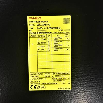 China A06B-1411-B553#0R02 Controlador de servomotores Fanuc negro para en venta