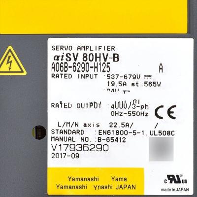 China A06B-6290-H125 Fanuc-Servoantrieb mit leistungsstarker AC/DC-Stromversorgung zu verkaufen