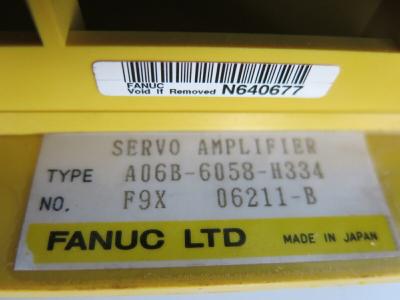 중국 A06B-6058-H334 Fanuc 서보 드라이브 요구 사항 12 개월 판매용