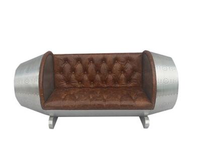 Китай Tufted софа Alumium авиатора кнопок покрыла софу продается