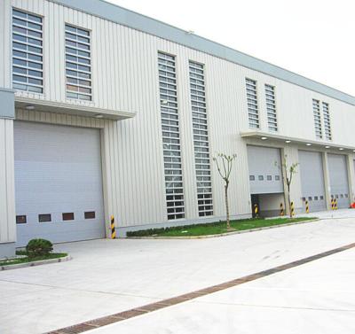 China Industriële Sectionele de Deuren van de snelheids1.0m/s Buitenveiligheid Rolling terug Model Te koop