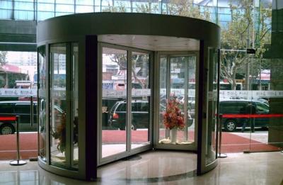 China Het kader van de aluminiumlegering maakte Glasboog aan de Automatische Deur met geval toont Te koop