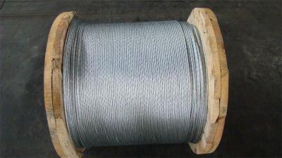 Cina L'imballaggio di legno della bobina ha galvanizzato i cavi metallici d'acciaio 1 x 19 del tipo in vendita
