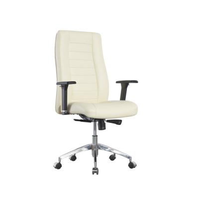 中国 Revolving Leather Office Swivel Chairs Medium Back 320mm Base Nylon BIFMA Odm 販売のため