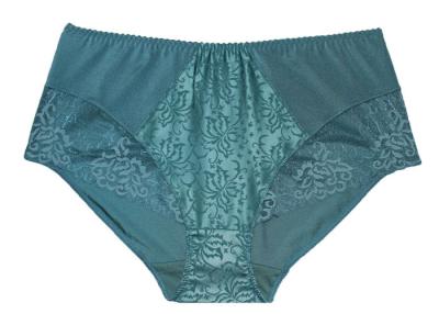 China De Middentaille van het gunstkant plus Grootte Sexy Damesslipjes/Donkergroene 2XL Jacquarddamesslipjes Te koop