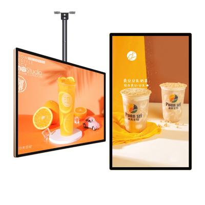 China Fullscreen 75" 85" 4K LCD Floor Standing Lcd Advertising Player For Indoor Screen Advertising for sale