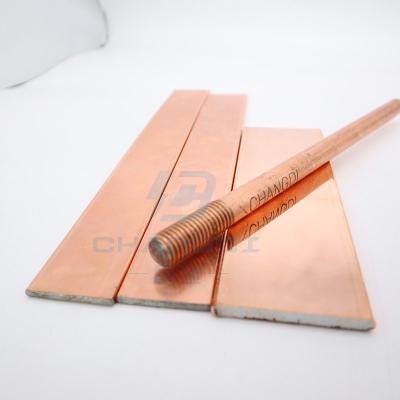 Cina Barra piatta in acciaio rivestito di rame ad alta conduttività per sistemi di alimentazione affidabili in vendita