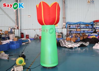 China 190T Oxford Cloth 3D Inflatable Flower Model For Outdoor Advertising Promotion Display for sale