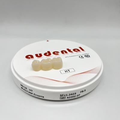 중국 HT White Dental Zirconia Block with High Translucency and Strengh 판매용