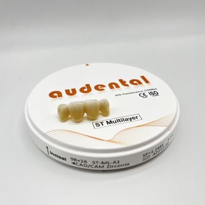 중국 ST Multilayer Dental Zirconia Block High Translucency and Strength for Optimal Aesthetics 판매용