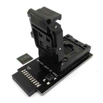 China programmer adapter eMCP162 eMCP186 to 20pin test socket phone data recovery socket for sale