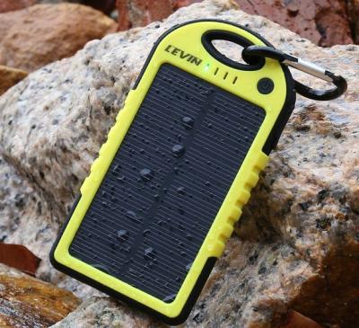 China New style motor system waterproof solar charger 5000mah for promotion for sale