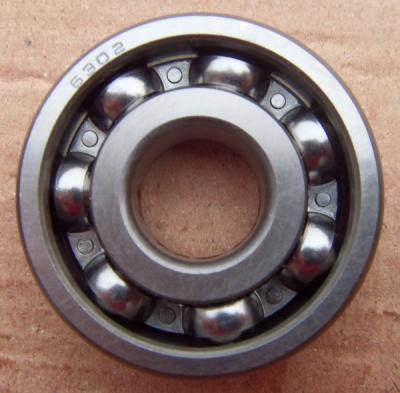 Cina 6302 cuscinetti a sfera profondi della scanalatura della gabbia d'acciaio 2Z scelgono la fila ABEC-7/ABEC-5 in vendita