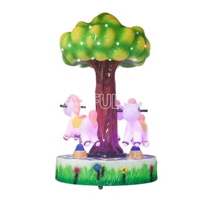 China EU Plug Kleurrijk Park 3 Speler Swing Machine voor kinderen Pretpark Simulator Paard Draaien Munt Bedrijft Kiddie Rides Te koop