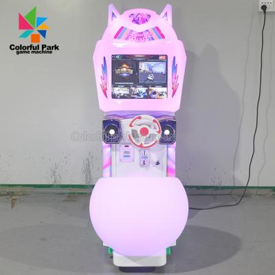 China EU Plug Kleurrijk Park Kiddie Ride Simulator Auto Racing Games Machines Coin Operated Arcade Game Machine Te koop